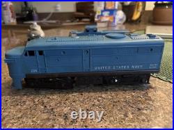 LIONEL POSTWAR #224 UNITED STATES NAVY ALCO DIESEL AB UNITS With four ...