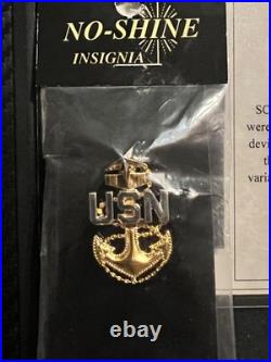 Vintage US Navy Senior Chief SCPO garrison cap device (mid star), 1975 ...