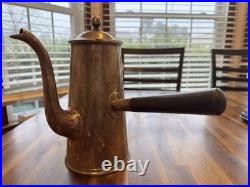 Vintage US Navy Silverplate USN Soldered Side Pour Coffee Pot Reed ...