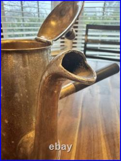 Vintage US Navy Silverplate USN Soldered Side Pour Coffee Pot Reed ...