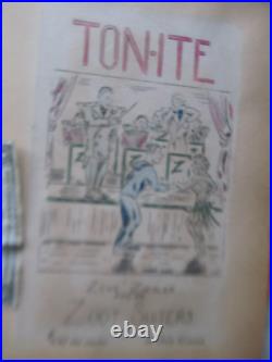 WWII USN Sailor Souvenir Album, USS Bennett, Drawings Letters Kamikaze ...