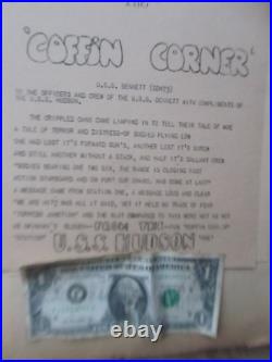 WWII USN Sailor Souvenir Album, USS Bennett, Drawings Letters Kamikaze ...