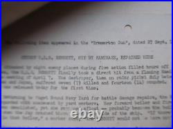 WWII USN Sailor Souvenir Album, USS Bennett, Drawings Letters Kamikaze ...